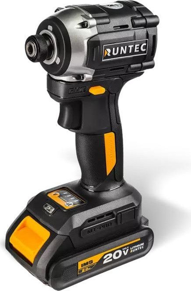 Винтоверт ударный аккумуляторный PRO 1/4", 20В, 2*2Ач, 230Нм RUNTEC RT-ED233 - купить в интернет ...