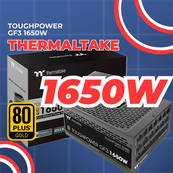 Блок питания для ПК Thermaltake 1650W, 80 Plus Gold, PS-TPD-1650FNFAGE ...