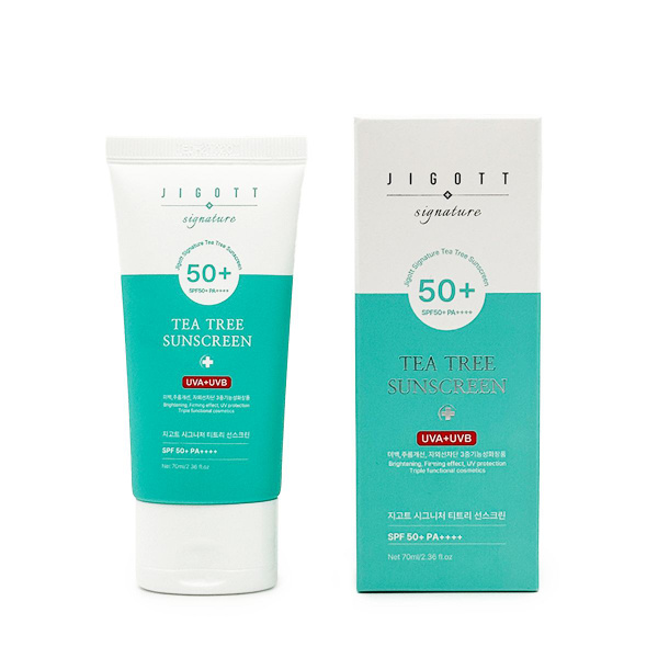 Jigott Крем для лица солнцезащитный с экстрактом чайного дерева Signature Tea Tree Sunscreen, 70 ...