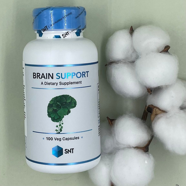 SNT Brain Support 100 Veg Capsules, СНТ Холин, Гинкго Билоба, Инозитол ...
