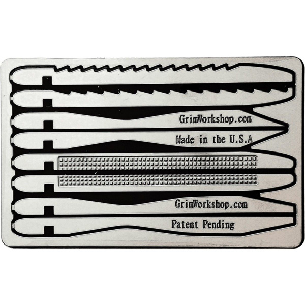 Карточка-мультитул для выживания Grim Workshop Tweezer Card - купить с ...
