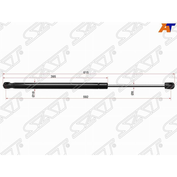 Амортизатор крышки багажника (1 шт.) для Фольксваген Туарег 2 2010-2014 ...