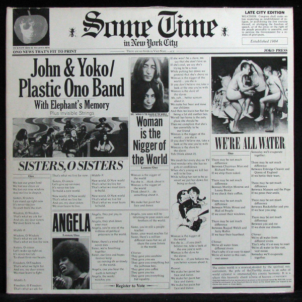 LP John Lennon & Yoko Ono - Plastic Ono Band - Some Time In New York City (2LP) (винил) (335807 ...