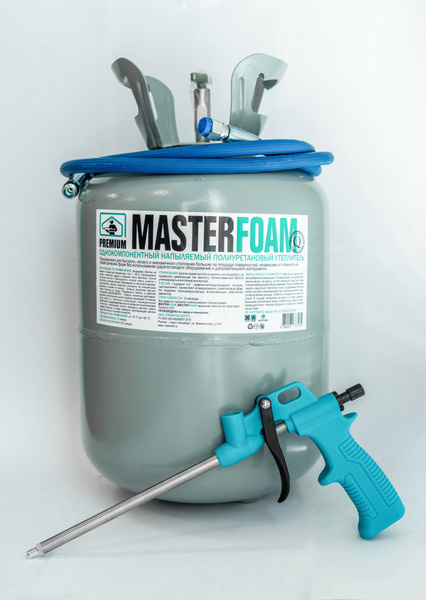 Напыляемый полиуретановый утеплитель MASTERFOAM Premium 13 л - купить с доставкой по выгодным ...