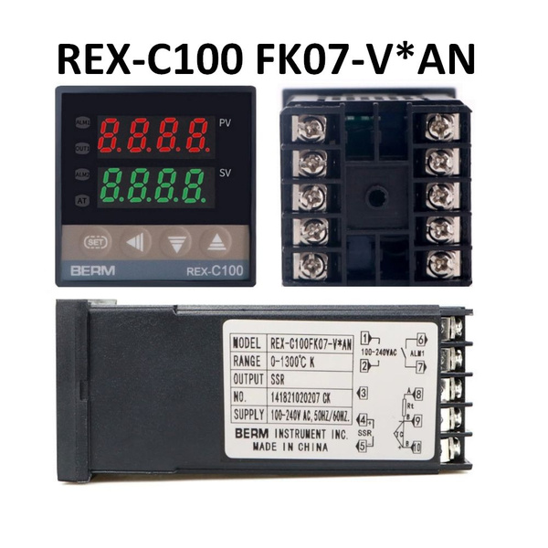REX-C100 FK07-V*AN ПИД регулятор 220V AC SSR купить на OZON по низкой ...