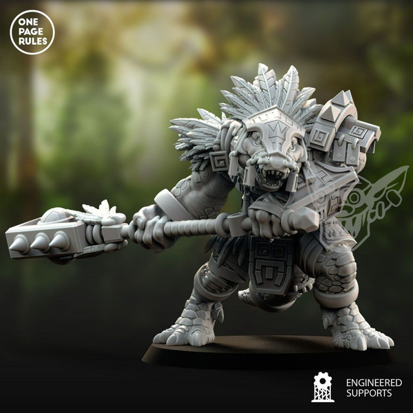 Миниатюра Warhammer Fantasy Battles / AoS. Lizardmen. Gor-Rok / Гор-Рок ...