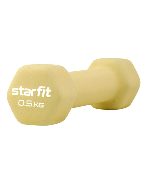 Гантели Starfit ЦБ-00001425, 1 шт. по 0.5 кг, желтый - купить по ...