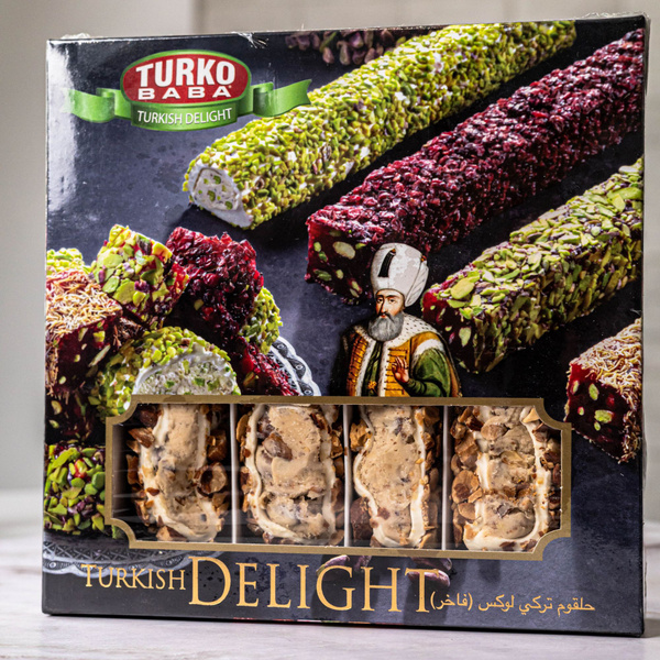 Подарочный набор, рулет с молочным кремом и миндалем, покрытый ...