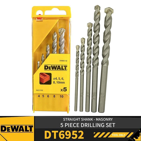 DEWALT DT6952-QZ Набор сверл по бетону (5 шт.) кирпича размером 4 мм, 5 ...