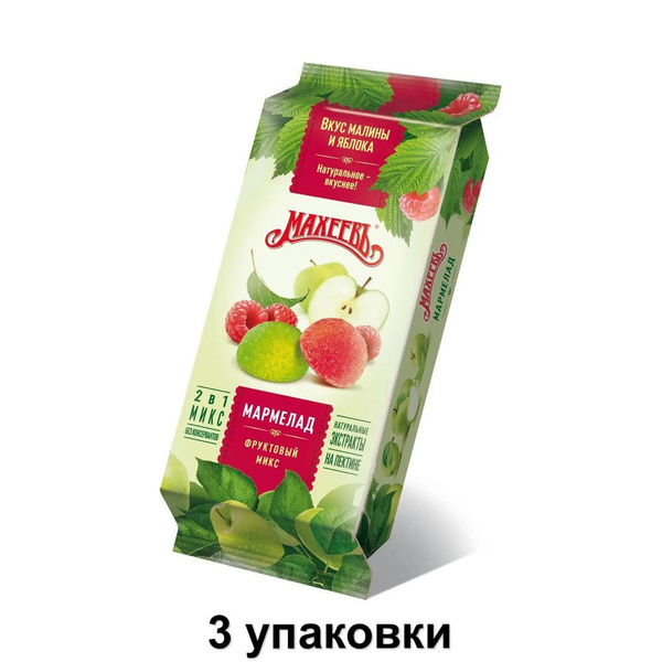 Махеевъ Мармелад желейный "Фруктовый микс", 250 г, 3 уп - купить с ...