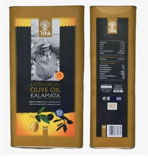 Натуральное оливковое масло HPA Каламата Extra Vergine Olive oil 5л ...
