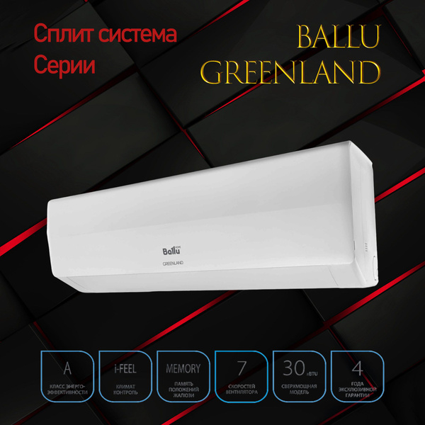 Сплит-система Ballu Greenland BSGR-07HN1_22Y / До 22 кв.м., Завод Gree. - купить по доступным ...
