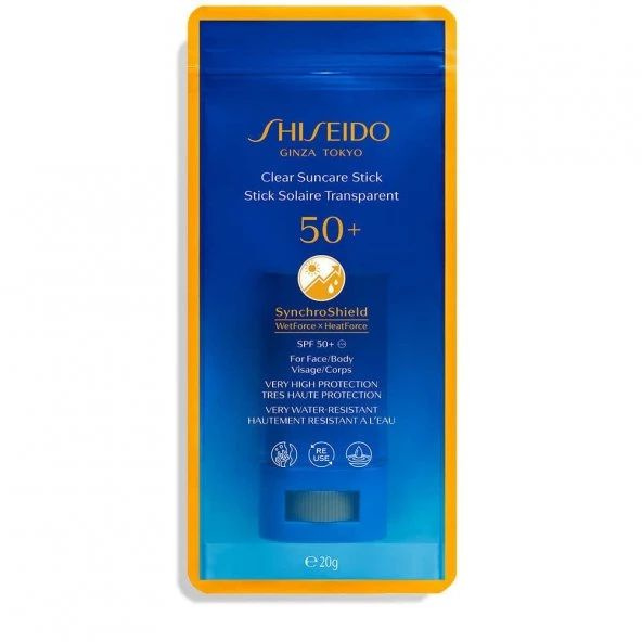 Shiseido Clear Stick УФ-протектор SPF50+ 20 г - купить с доставкой по ...