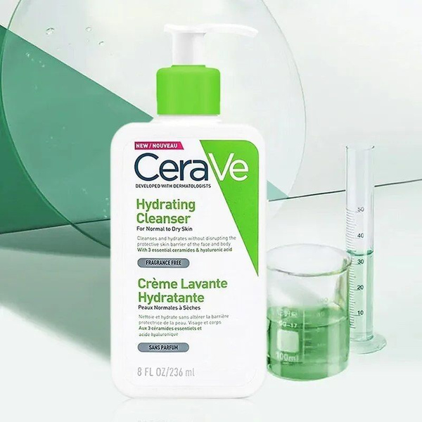 Очищающий крем-гель CeraVe Hydrating Cleanser для лица и тела, 236 мл ...