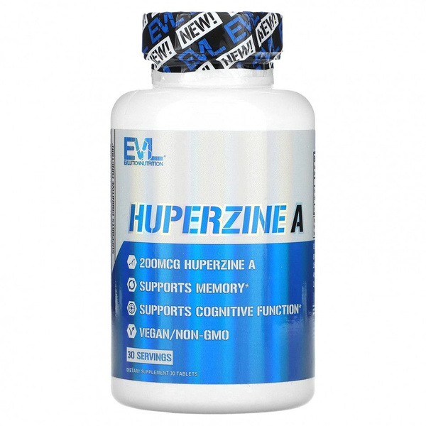 EVLution Nutrition, Гуперзин A, 200 мкг, 30 таблеток - купить с ...