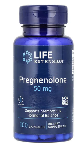 Life Extension, прегненолон, 50 мг, 100 капсул - купить с доставкой по ...