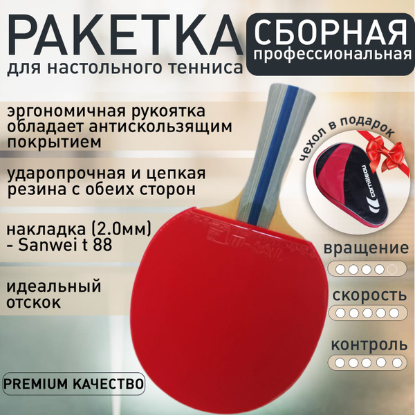 PREMIUM Ракетка для настольного тенниса - купить с доставкой по ...