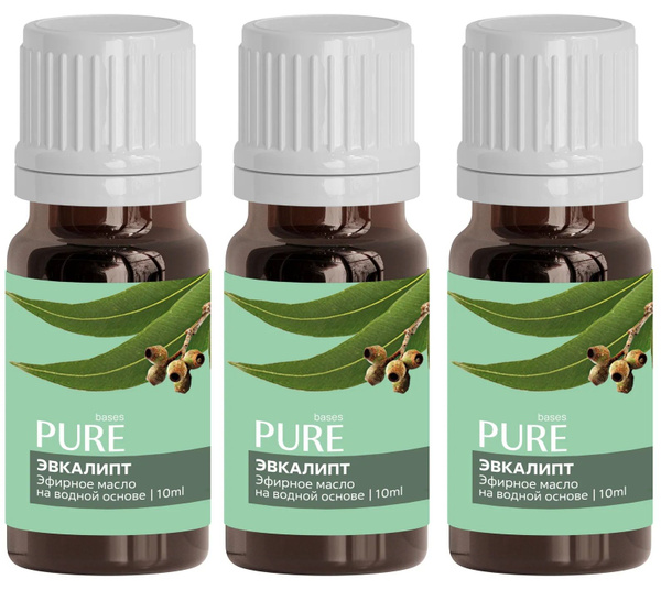 Доктор Баня на водной основе Эвкалипт, 3 уп по 10 мл Эфирное масло 10 ...