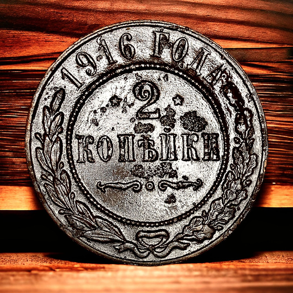 Монета Российской Империи 2 копейки 1916 года. Николай II - купить в интернет-магазине OZON с ...