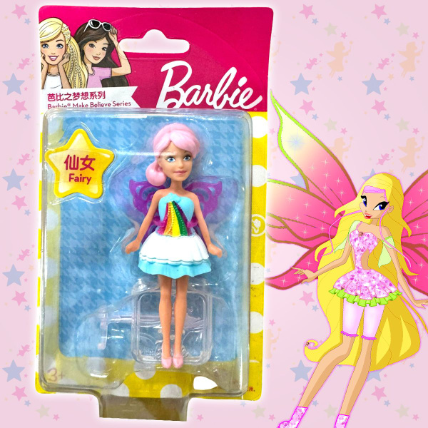 Кукла Барби Mattel серия Happy Girl "Фея в голубом платье", высота 9 см ...