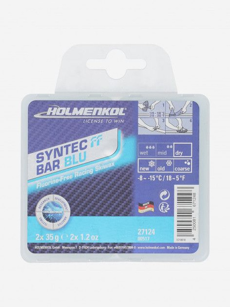 Мазь скольжения Holmenkol Syntec FF, 70 г синий купить c доставкой на OZON по низкой цене ...