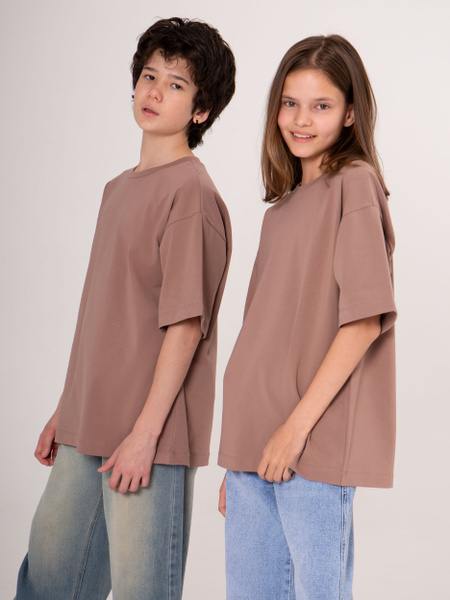 Футболка Valini, размер 146, цвет кофе, "96% хлопок","4% эластан" - купить по выгодной цене в ...