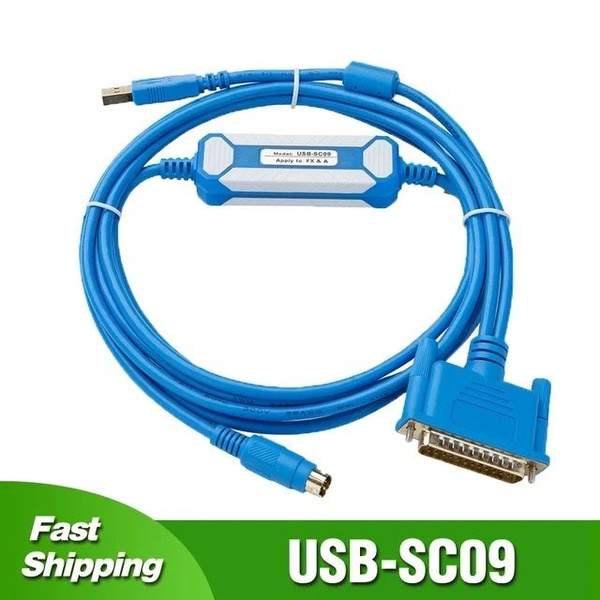 USB-SC09 для Mitsubishi FX0, FX0S, FX1S, FX0N, FX1N, FX2N Кабель для программирования ПЛК серии ...