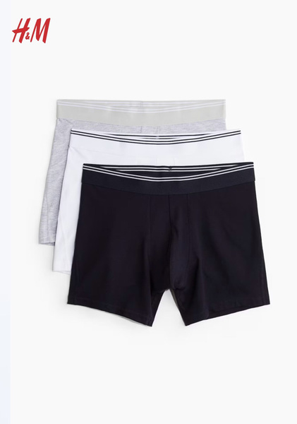 Комплект трусов боксеры, транки H&M, 3 шт - купить с доставкой по выгодным ценам в интернет ...