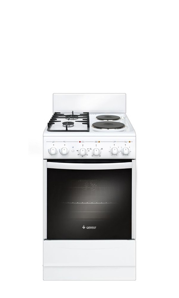 Плита электро-газовая Gefest ПГЭ 5112-0112 Белая без крышки - купить по выгодной цене в интернет ...
