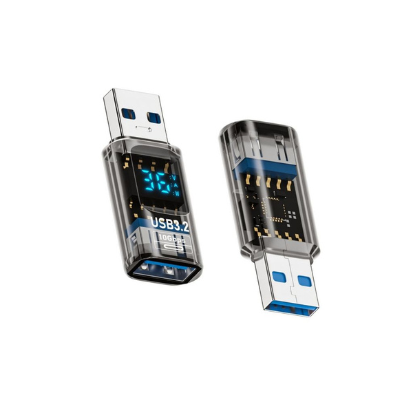 USB-переходник с USB-индикатором - темно-серый - купить с доставкой по выгодным ценам в интернет ...