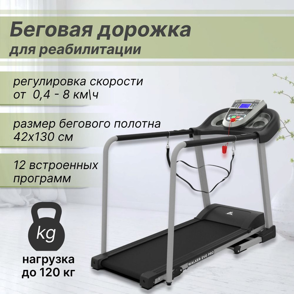 Вопросы и ответы о Беговая дорожка DFC WALKER EVO PRO для реабилитации T-S1 PRO, электрическая ...