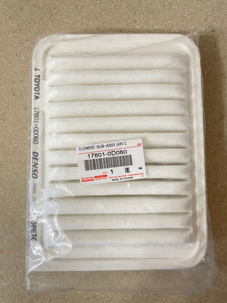 Фильтр воздушный DENSO 17801-0D060 - купить по выгодным ценам в ...