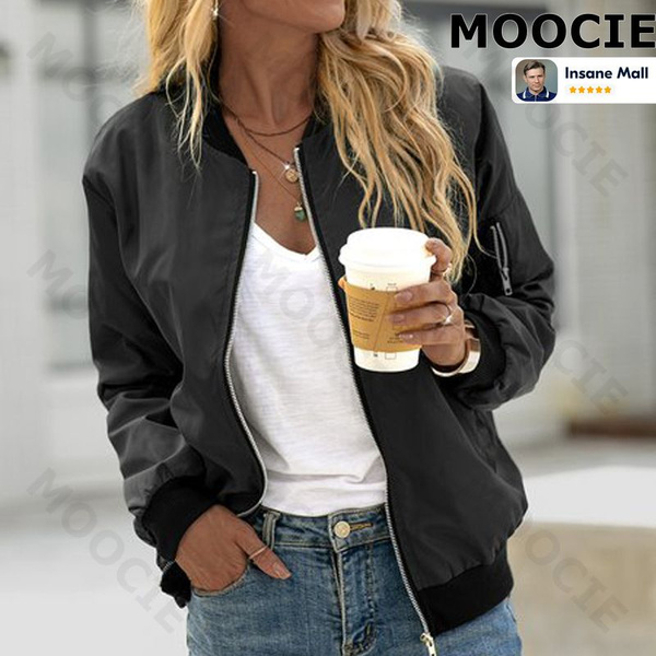 Куртка Женский MOOCIE Разрезы черный пиджачный Полиэфирное волокно, размер 46 Длинный авиатор ...