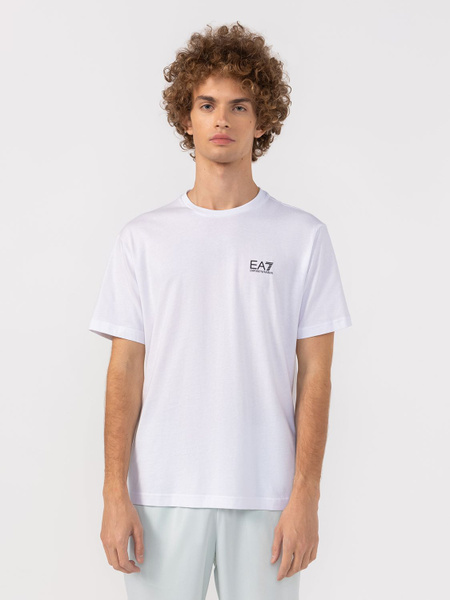 Футболка EA7, размер 54, 56, цвет белый, хлопок 100% - купить по выгодной цене в интернет ...