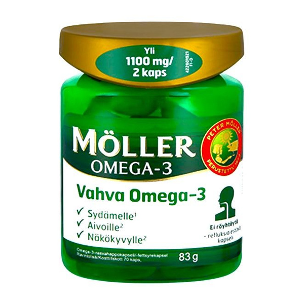 Омега 3 Moller Vahva рыбий жир 1000 мг / 70 шт. - купить с доставкой по ...