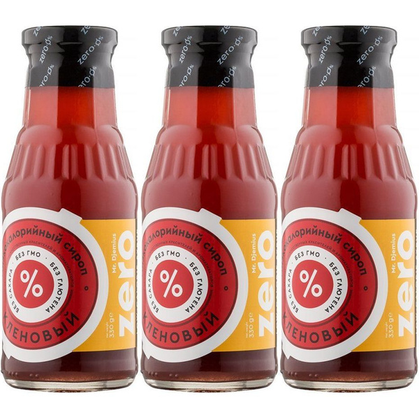 Сироп Mr. Djemius Zero низкокалорийный кленовый 330 мл, набор: 3 штуки купить на OZON по низкой ...