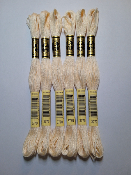 Мулине DMC (Франция) Набор ниток мулине, 8 м, 6 шт DMC-3770_6 - купить с доставкой по выгодным ...