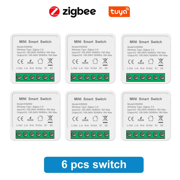 Умное реле мини Zigbee 3.0 16А, Tuya Smart Life для умного дома купить на OZON по низкой цене ...
