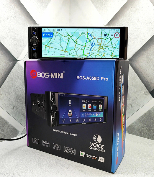 Автомагнитола BOS-MINI Bos- A658D PRO, 4gb/64gb, 1 DIN, GPS, WI-FI,BT ...