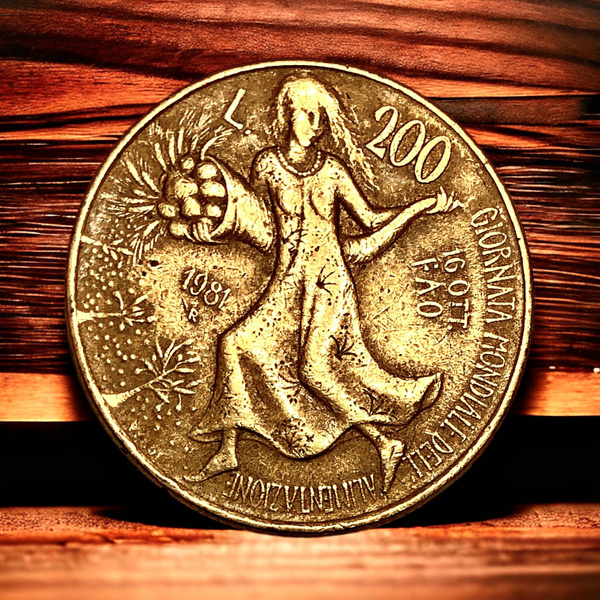 Монета Италия 200 лир 1981 года. ФАО - купить в интернет-магазине OZON с быстрой доставкой ...