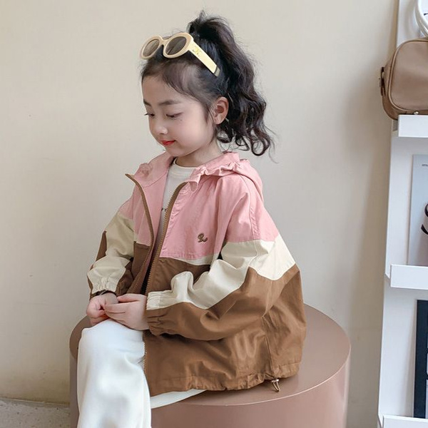 Куртка Мальчики Девочки Бахрома хаки круглый Полиэстер размер 160 Длинный На любой сезон