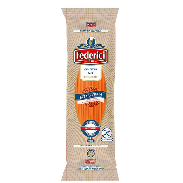 Макаронные изделия Federici Спагетти № 3 безглютеновые из красной чечевицы 250 г купить на OZON ...