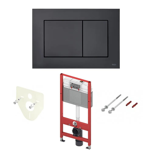 Инсталляция TECE base для подвесного унитаза с клавишей черный матовый 9400414(K440407) - купить ...