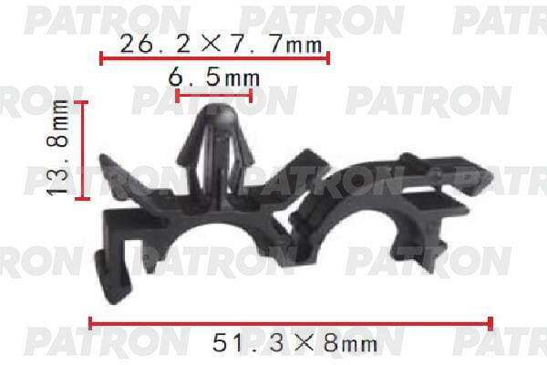 Характеристики Клипса пластмассовая GM трубки, электропроводка - зажим ...