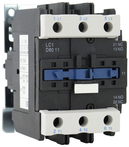 Контактор LC1-D8011, 80А, 3п, Кат:220V 50/60Hz. купить на OZON по ...