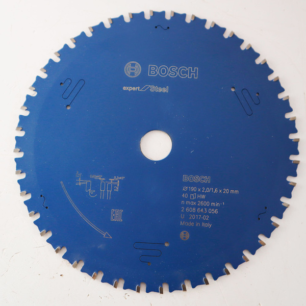 Диск 190x20 40 Expert for Steel Bosch - купить с доставкой по выгодным ...