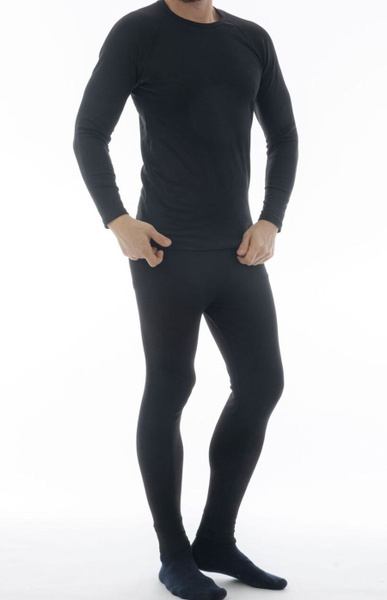 Комплект термобелья Мужской BRODEKS, размер 60, 62 Демисезон Охота, Рыбалка Полиэстер черный ...