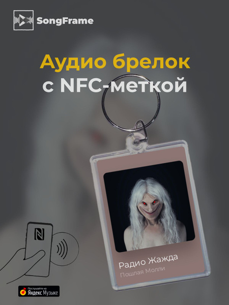 Брелок Яндекс Музыка с NFC Трек: Пошлая Молли - Радио Жажда - купить с ...