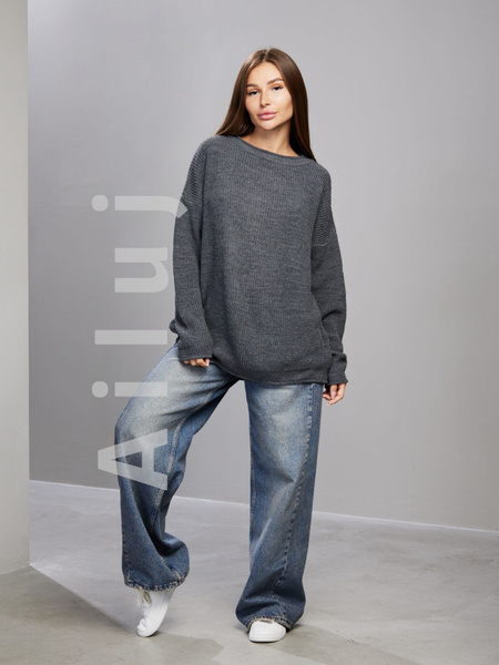 Свитер Ailuj Оверсайз купить на OZON по низкой цене (1677345506)