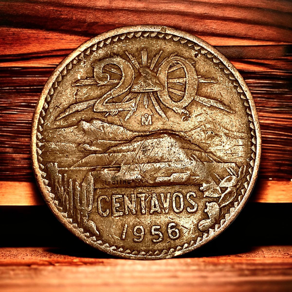 Монета Мексика 20 сентаво 1956 года. Орел купить на OZON по низкой цене (1724348778)